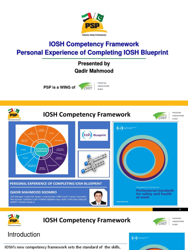 PSP Presentation - IOSH Blueprint Final Rev 2 210123 | PDF ...