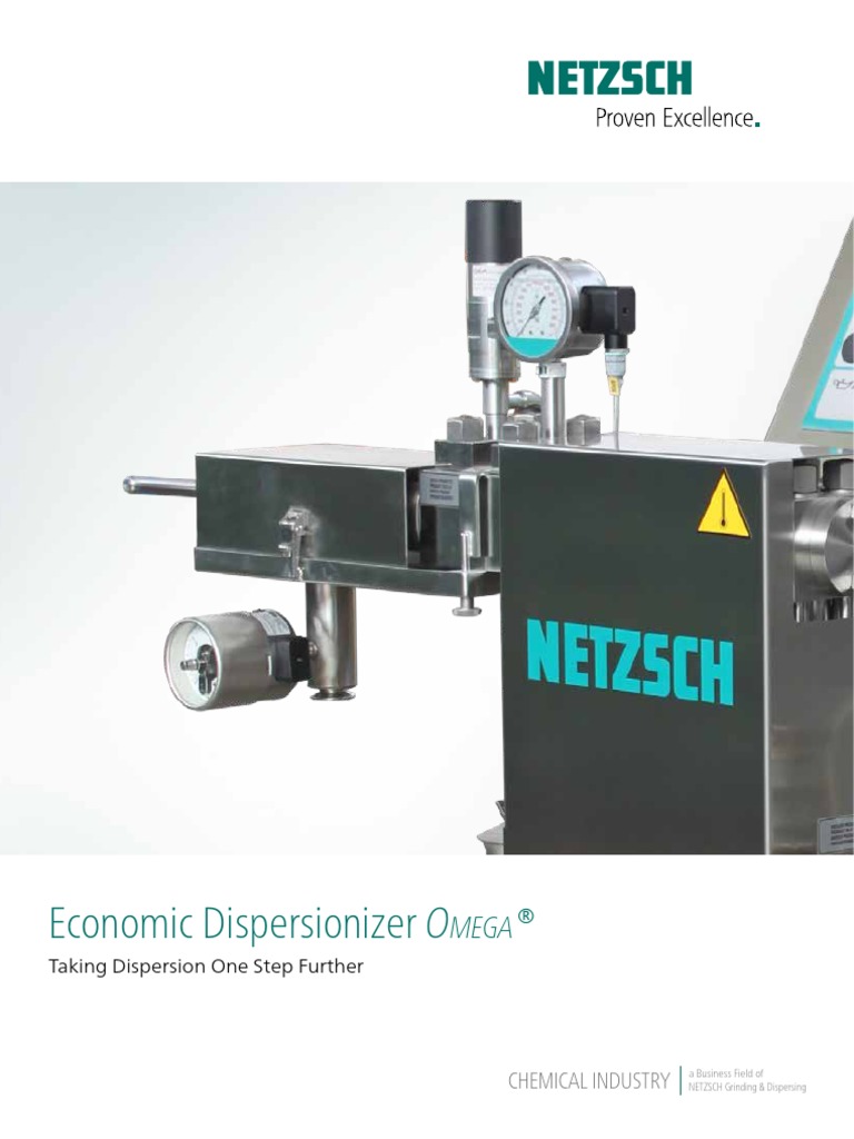 NETZSCH Dispersionizer Omega EN | PDF | Pump | Force