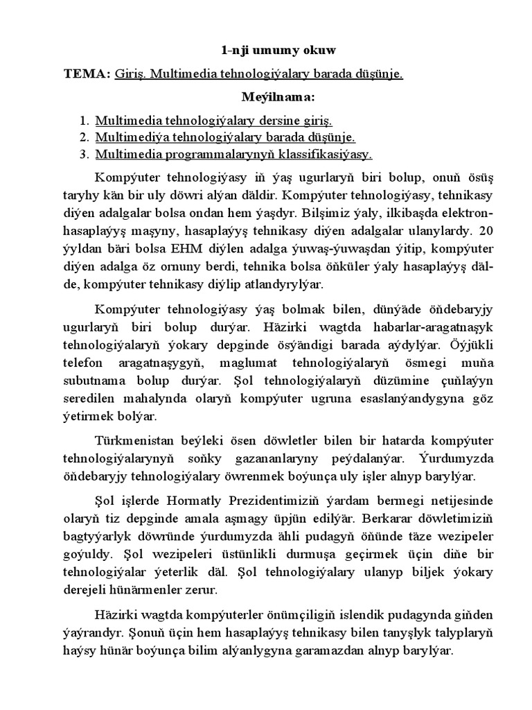 1-Nji Umumy Okuw | PDF