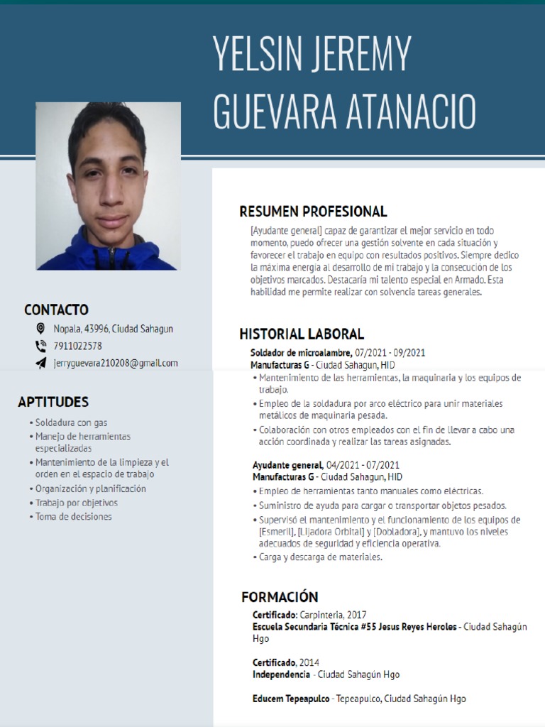 Curriculum Vitae Jeremy | PDF