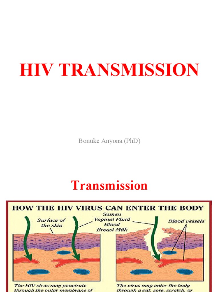 HIV Transmission Modes and Body Fluids | PDF