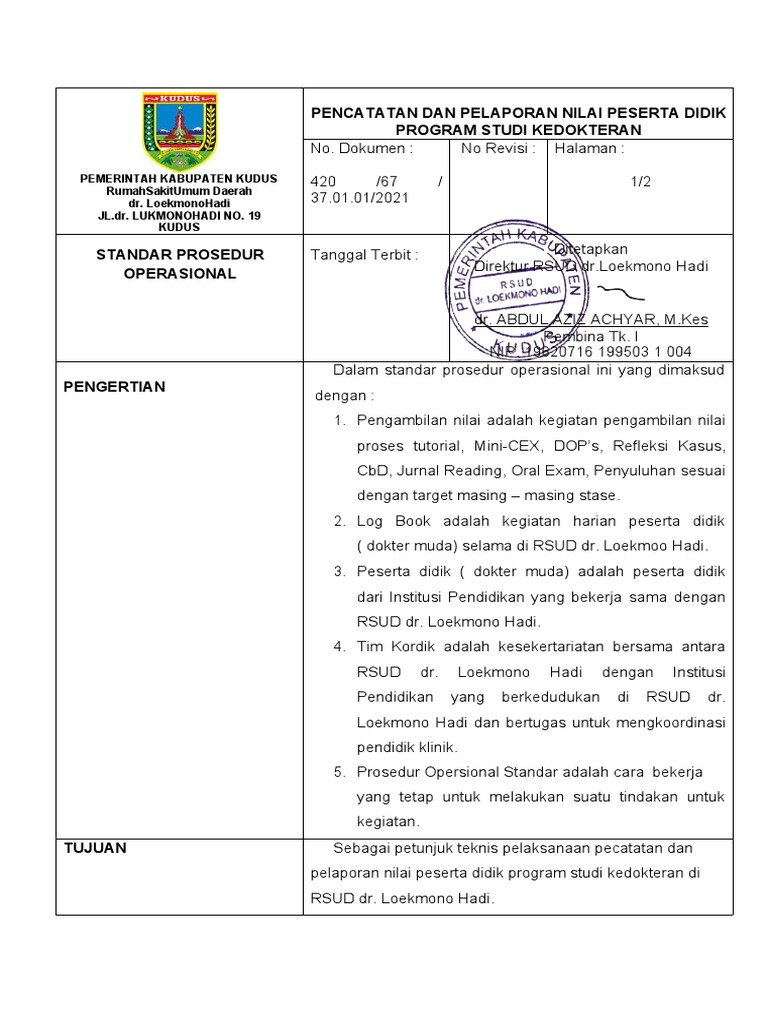 Spo - Pencatatan - Dan - Pelaporan - Nilai - Peserta - Didik | PDF