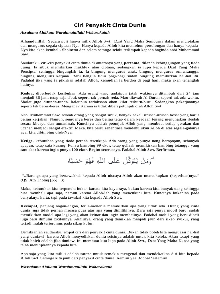 Ciri Penyakit Cinta Dunia Pdf