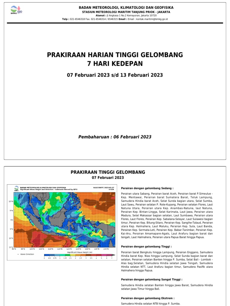 BMKG Weather Forcast | PDF