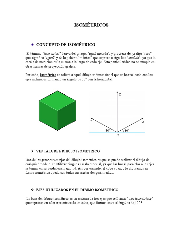 Isométricos | PDF | Perspectiva (Gráfica) | Geometria clasica