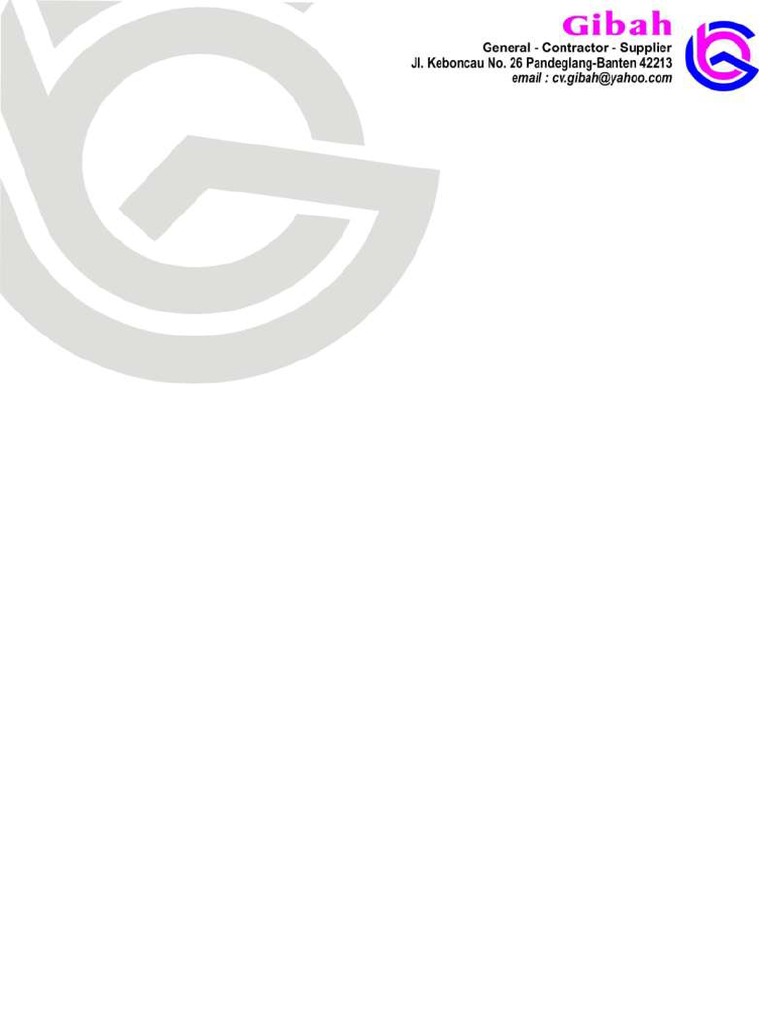 Kop Surat CV - Gibah 2 | PDF