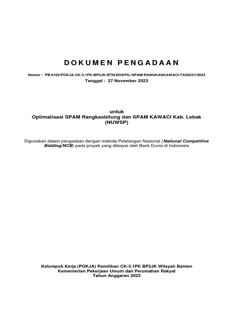 SDP Rangkas Kawaci Nuwsp | PDF