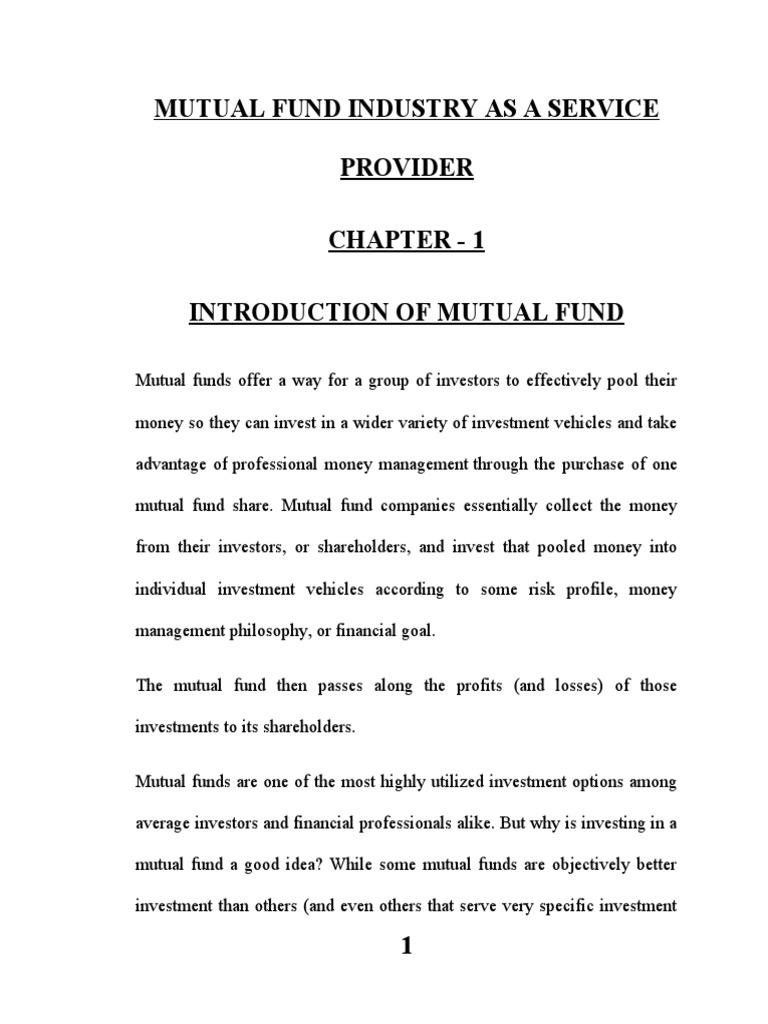 Mutual Fund in India | PDF | Investing | Investment Fund