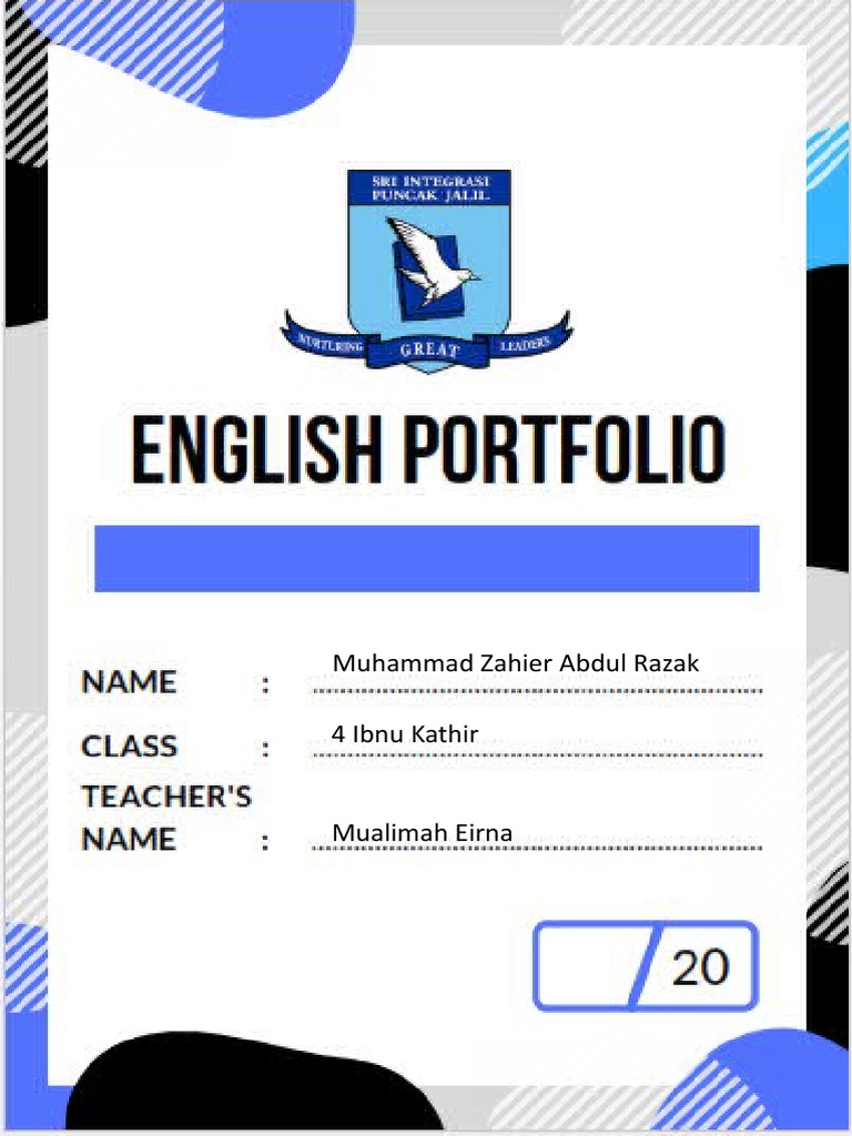 English Portfolio Zahier | PDF