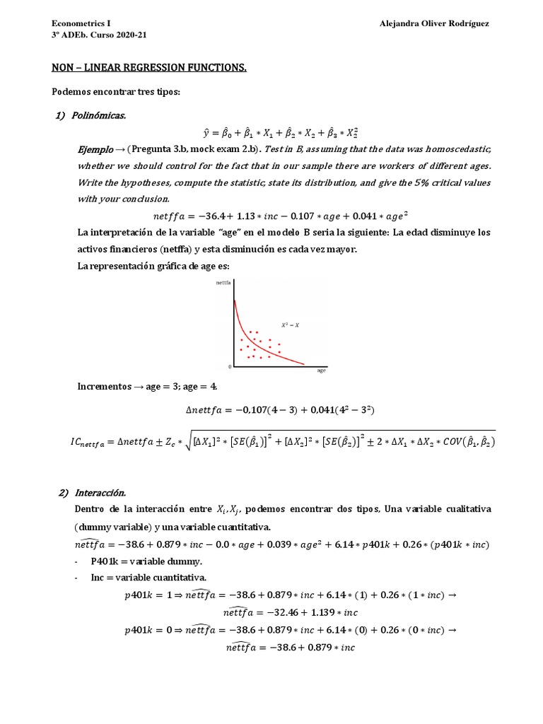 Non Linear Regression | PDF