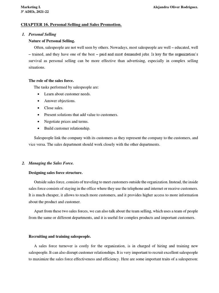 Marketing I CHAPTERS 16, 17 & 20 | PDF | Sales | Direct Marketing