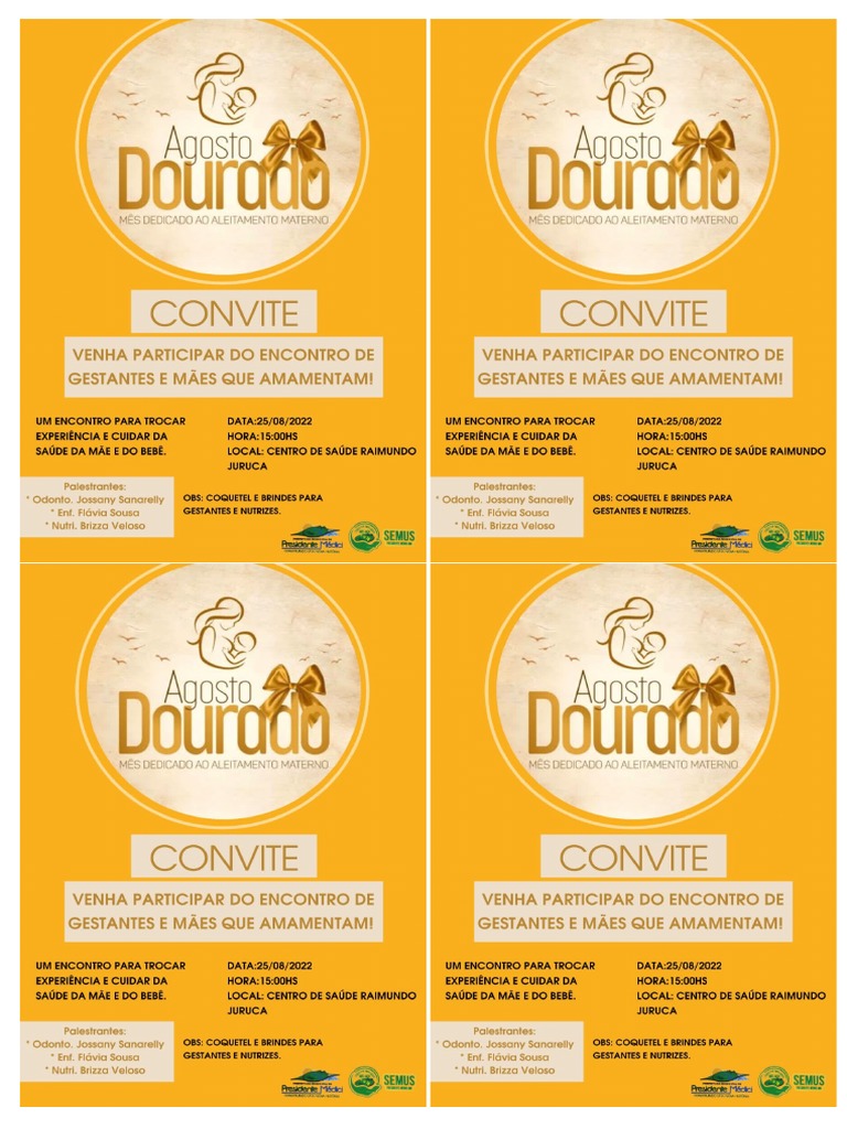 Panfleto Agosto Dourado | PDF