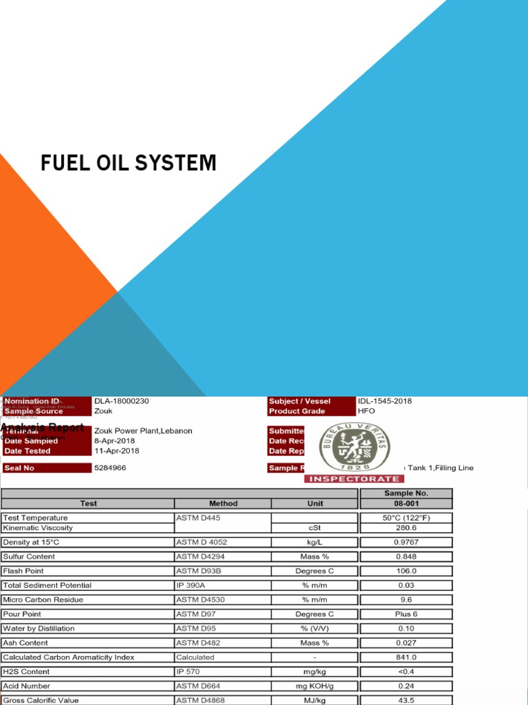 Fuel Oil System | PDF | Combustion | Alkane