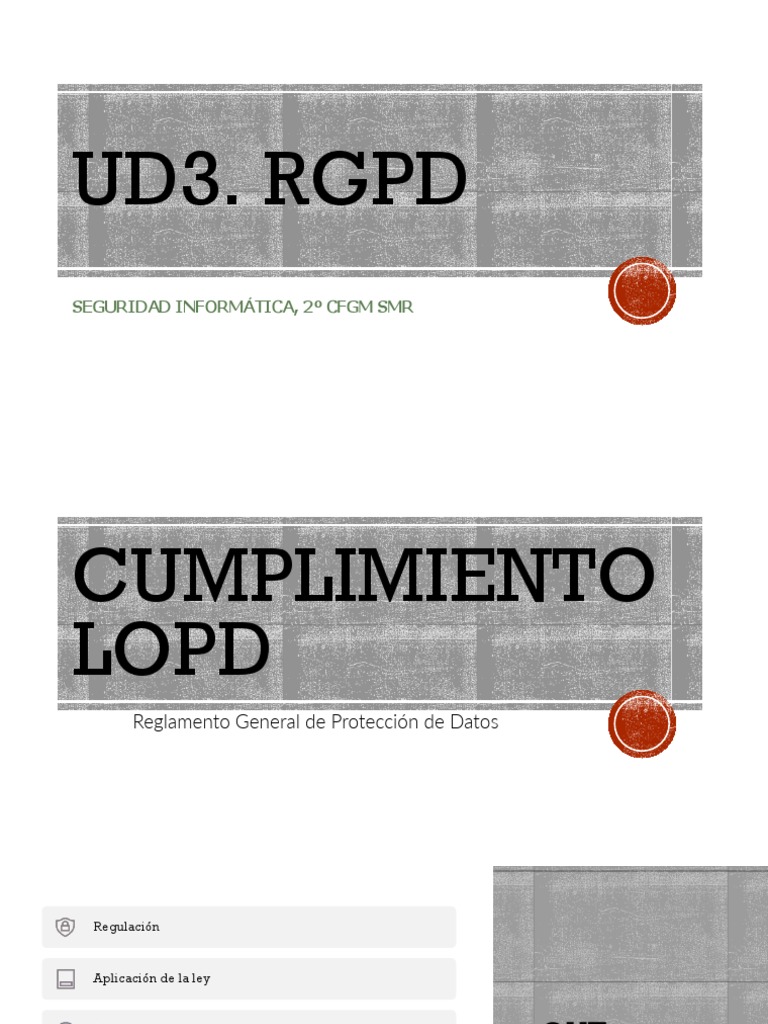 Guía RGPD y Ciberseguridad para SMR | PDF