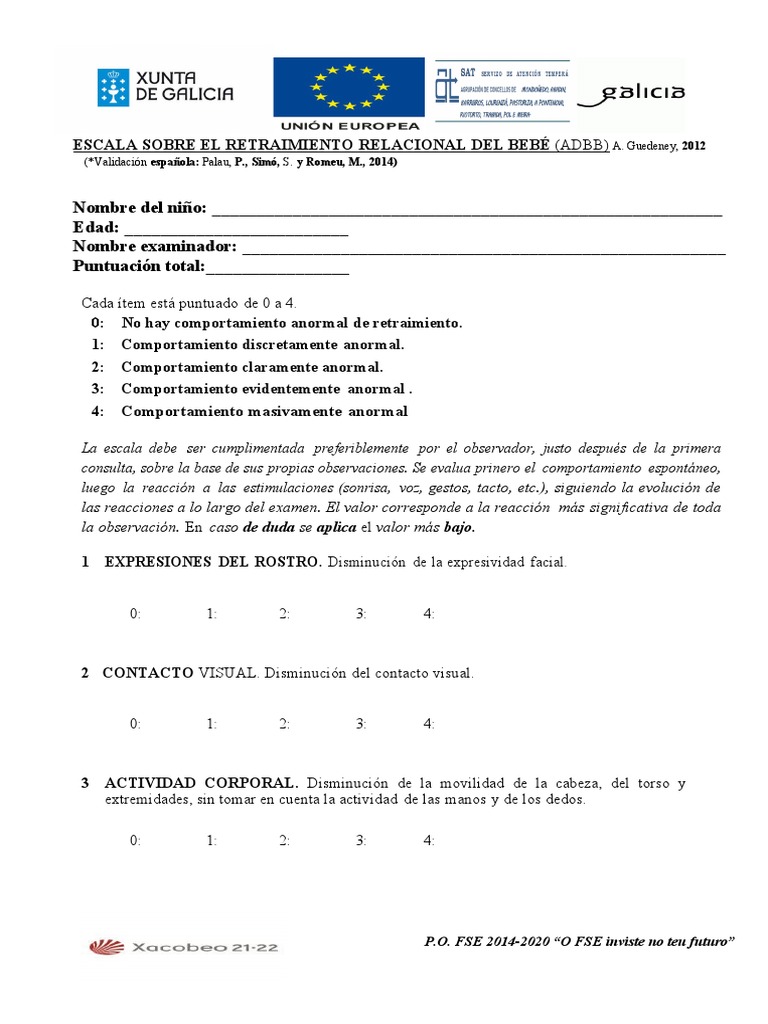 Escala Adbb | PDF | Sicología | Ciencia cognitiva