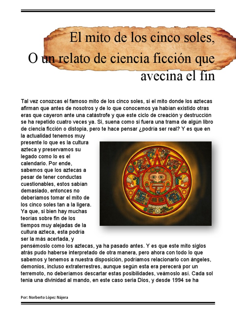 El Mito de Los Cinco Soles | PDF El Mito de Los Cinco Soles | PDF