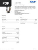 SKF 6002 Deep Groove Ball Bearing Specs | PDF | Bearing (Mechanical ...