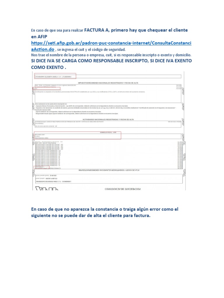 Verificación de Deuda con Arca para Factura A | PDF | Negocios | Derecho