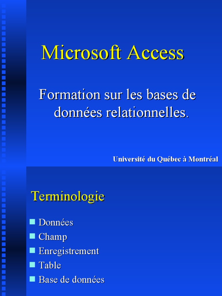 Access | PDF | Microsoft Access | Bases de données