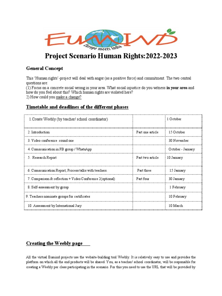 Human Rights School Project Overview | PDF | Internet Privacy | You Tube
