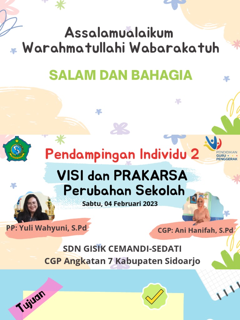 Visi Pendidikan SDN Gisik Cemandi 2023 | PDF | Kesehatan Holistik