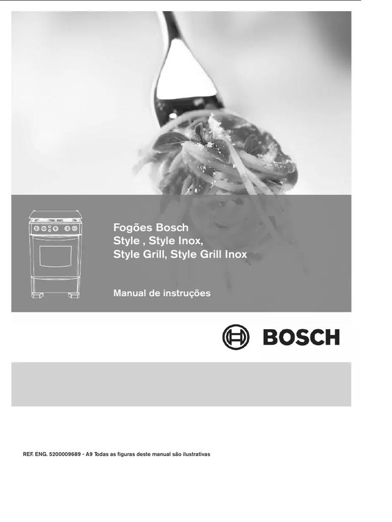Manual Fogões Bosch Style 4 Bocas | PDF