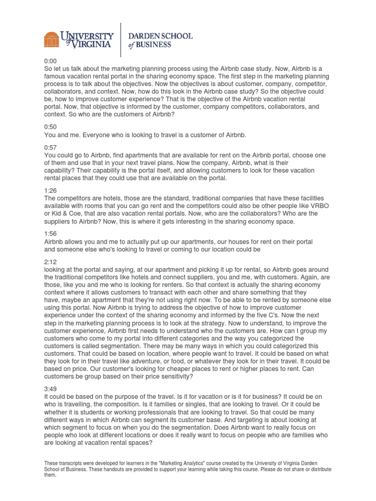 Airbnb Marketing Process | PDF | Customer | Airbnb