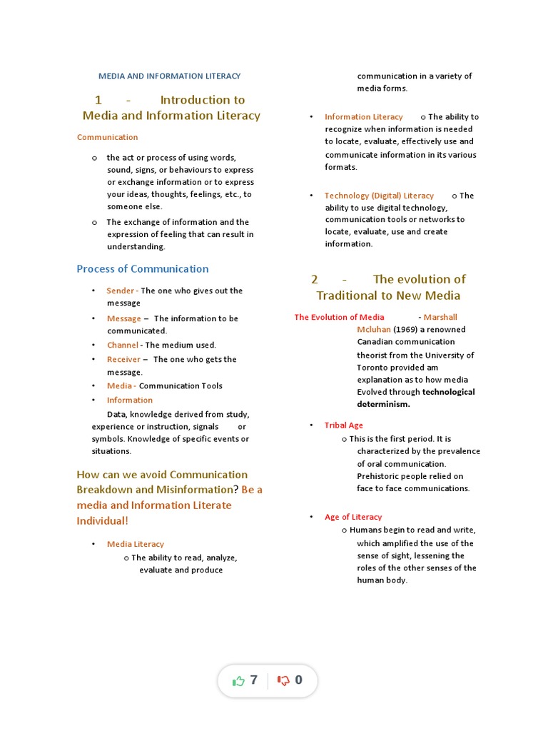 Mil Reviewer2 For Grade 12 | PDF | Media (Communication) | Communication