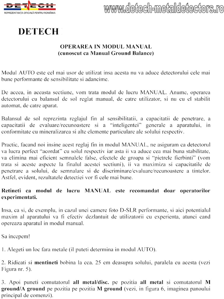 Ground Balance Manual La Detech EDS Gold Catcher 21 | PDF