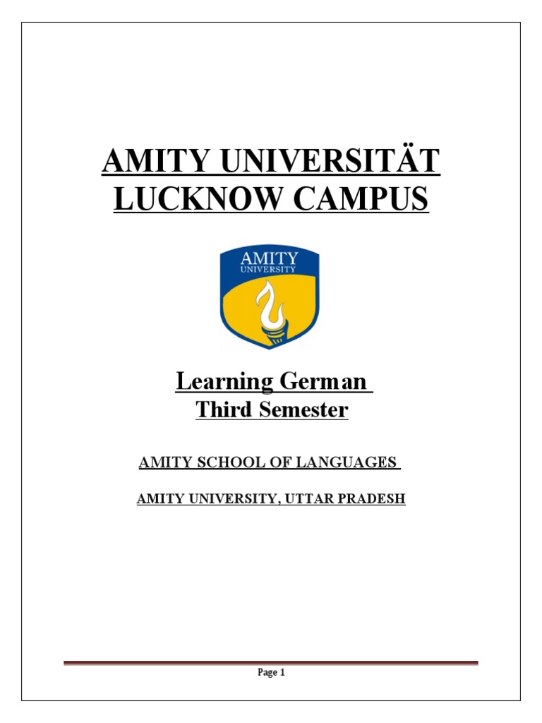 German Booklet Sem-3 | PDF | Grammatical Gender | Adjective