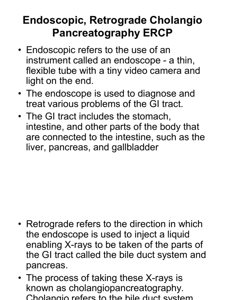 Understanding ERCP Procedures | PDF | Self-Improvement | Wellness
