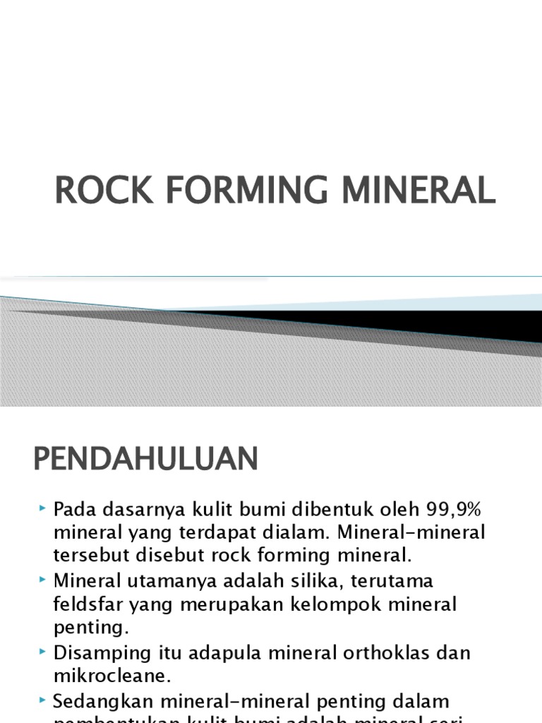Rock Forming Mineral | PDF
