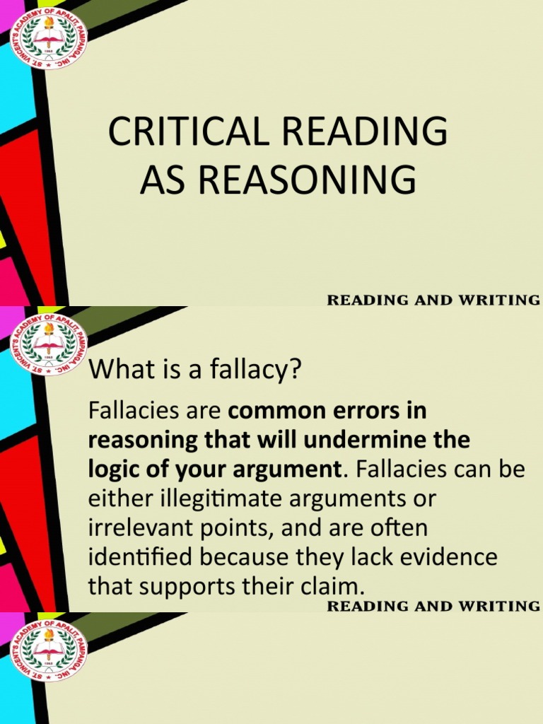 Critical Reading As Reasoning | PDF