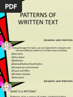 8 Patterns of Development | PDF | Definition | Essays