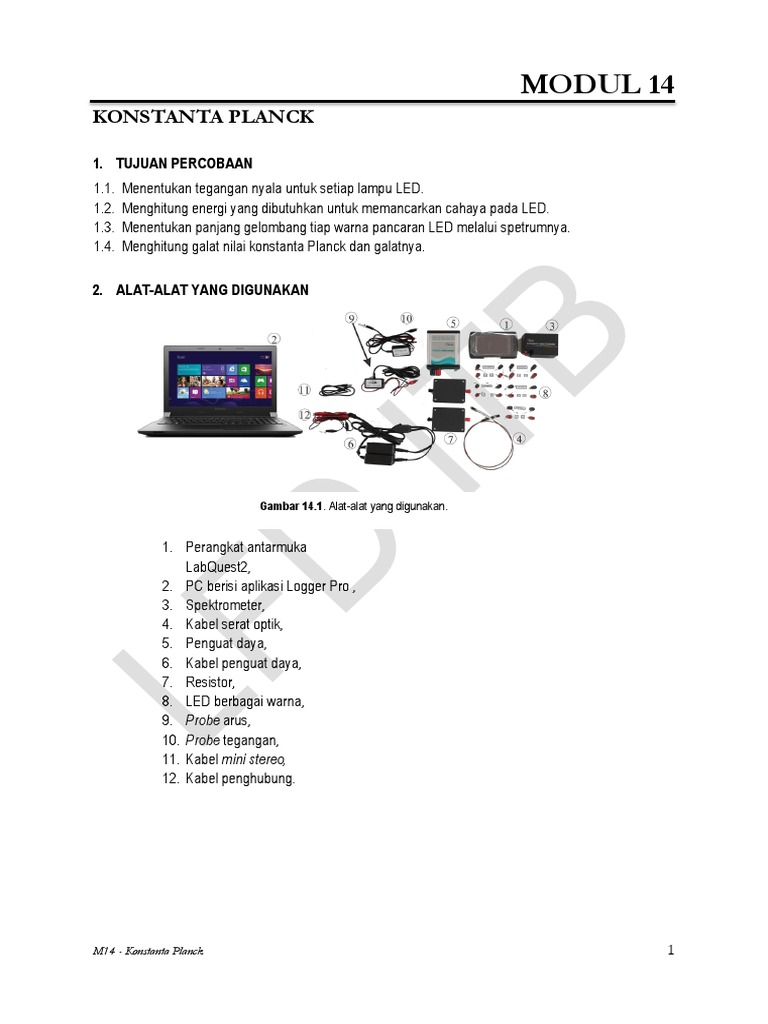 Modul 14 - Konstanta Plank - 20 Januari 2022 | PDF