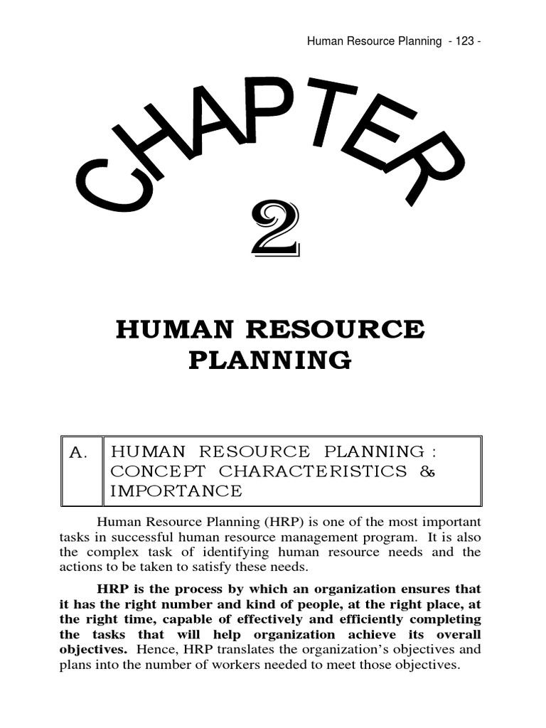 A Comprehensive Overview of Human Resource Planning: Concepts ...