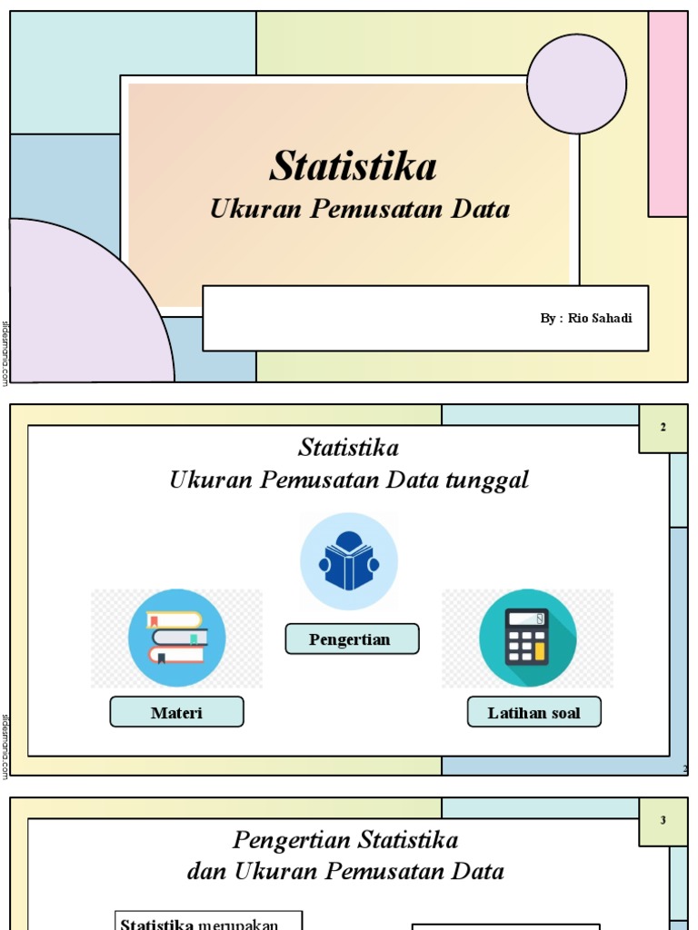 Materi Statistika Kelas 8: Ukuran Data | PDF | Metode & Bahan Ajar ...