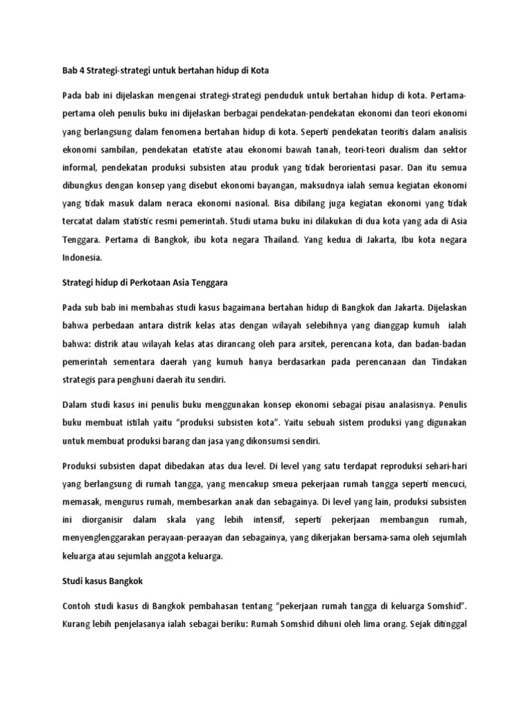 Bab 4 Strategi Kota Kota | PDF