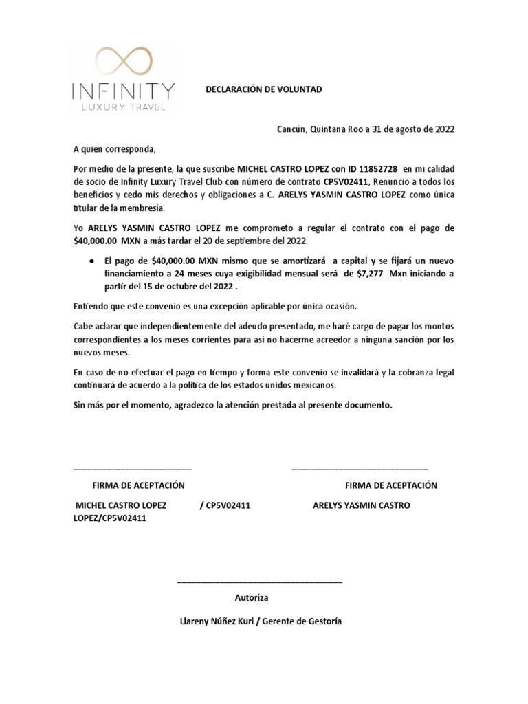 Convenio Modificatorio Español | PDF