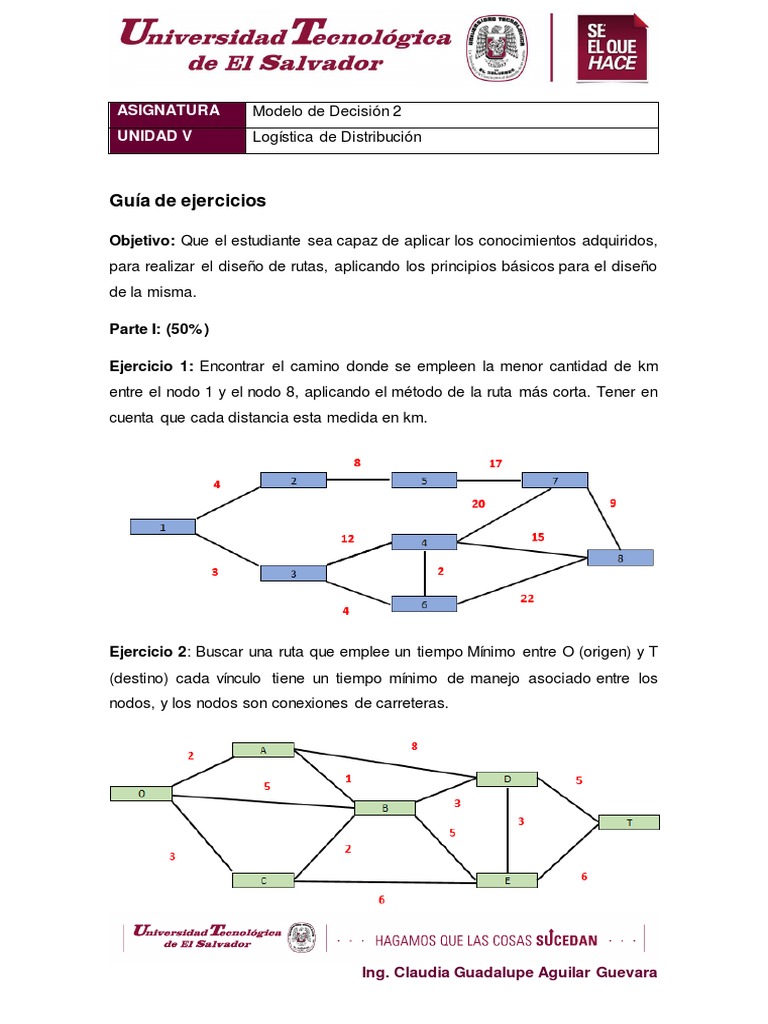 Guía de Ejercicio Unidad 5 | PDF