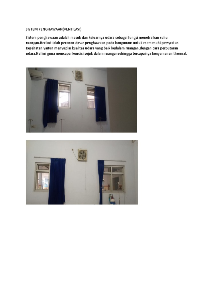 Peranan Sistem Penghawaan Bangunan | PDF