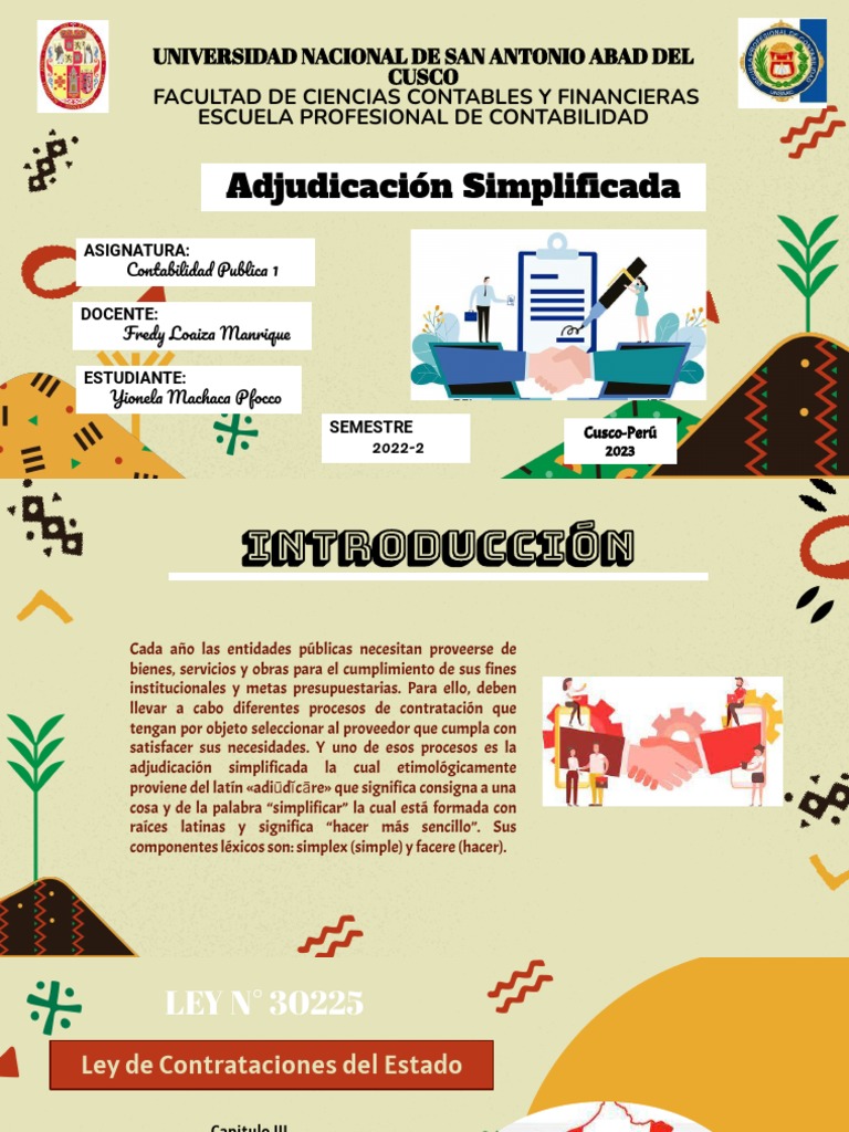 Adjudicacion Simplificada | PDF | Contabilidad