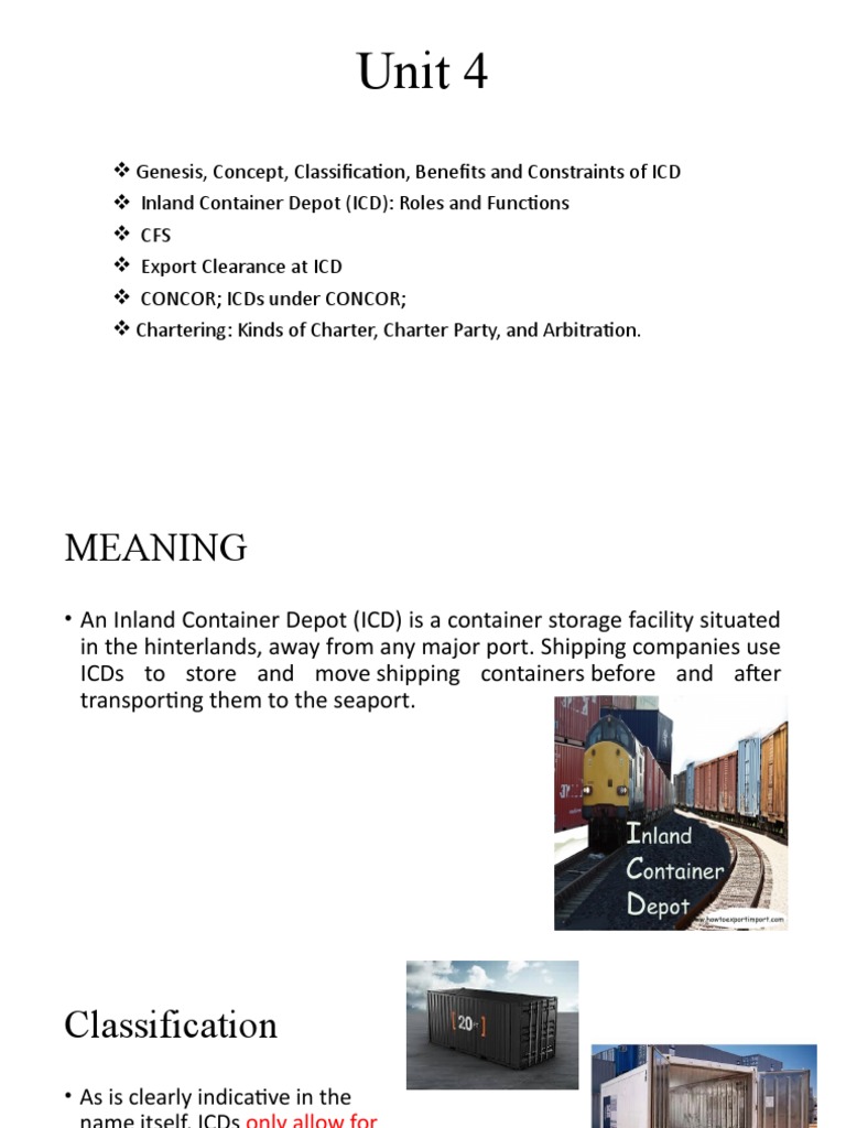 Unit 4 | PDF | Containerization | Cargo