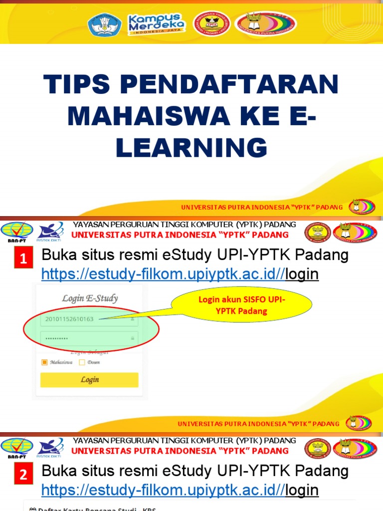 Pendaftaran Mahasiswa Ke ELearning | PDF | Game & Aktivitas | Ilmu Sosial
