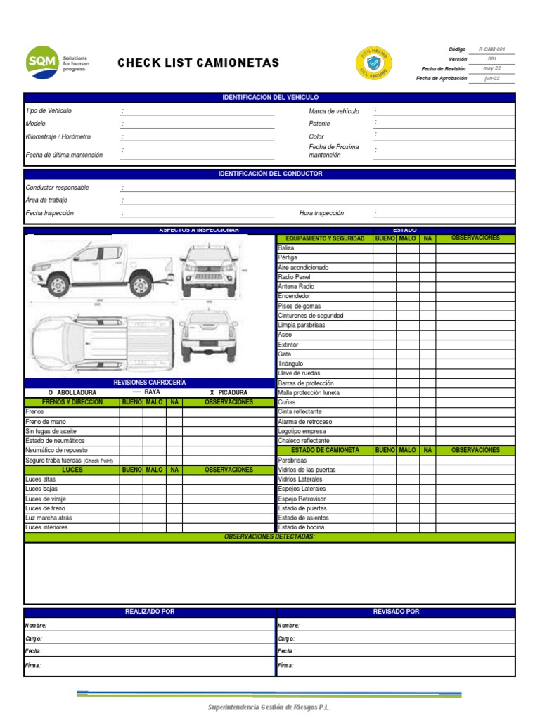 Check List Vehiculos | PDF | Neumático | Bienes manufacturados Check List Vehiculos | PDF | Neumático | Bienes manufacturados