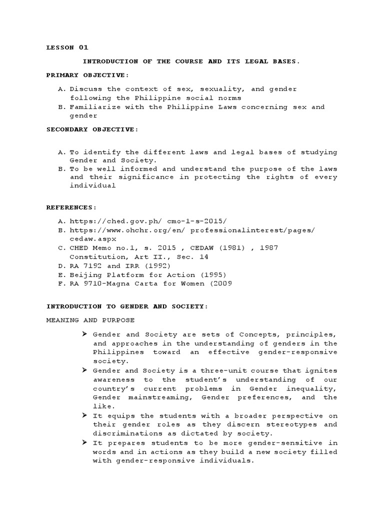 Lesson 01 Introduction of The Coures and Its Legal Bases | PDF ... Lesson 01 Introduction of The Coures and Its Legal Bases | PDF ...
