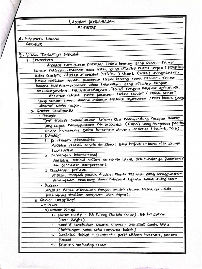 LP Dan SP Ansietas | PDF