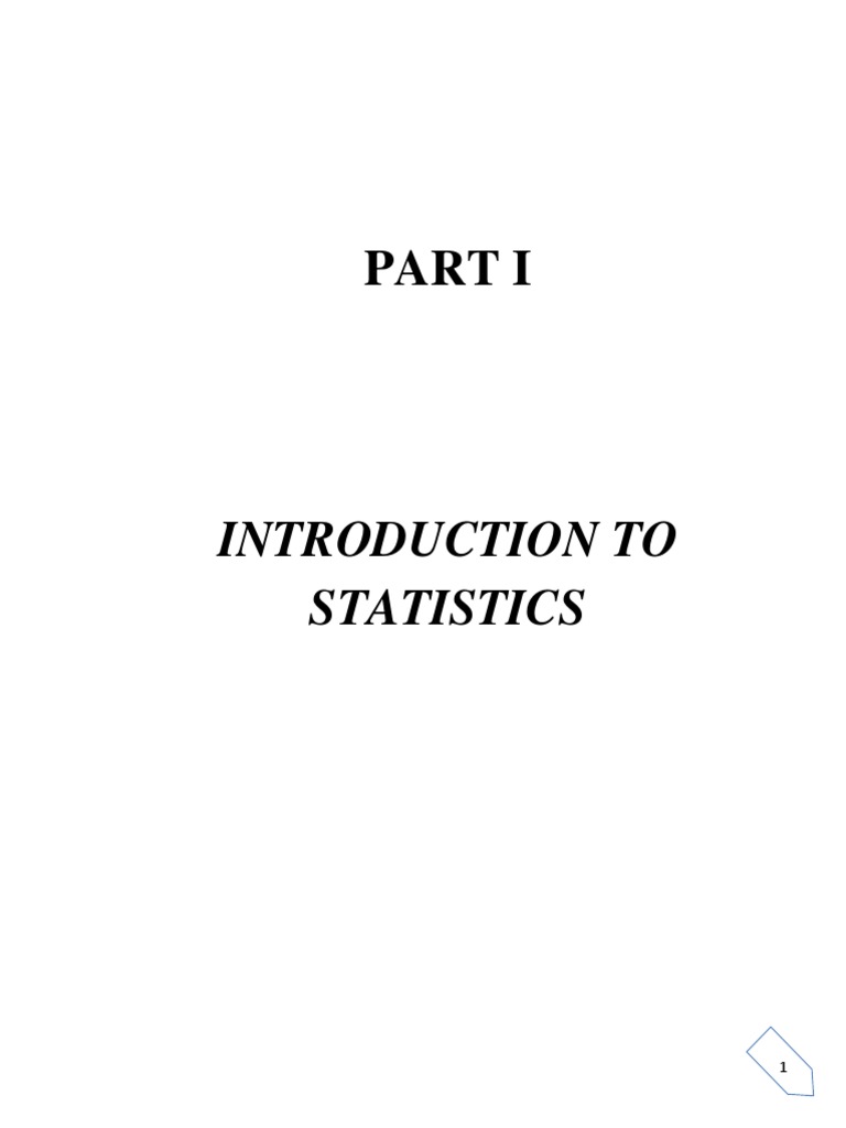 Introduction to Statistics | PDF | Statistics | Level Of Measurement
