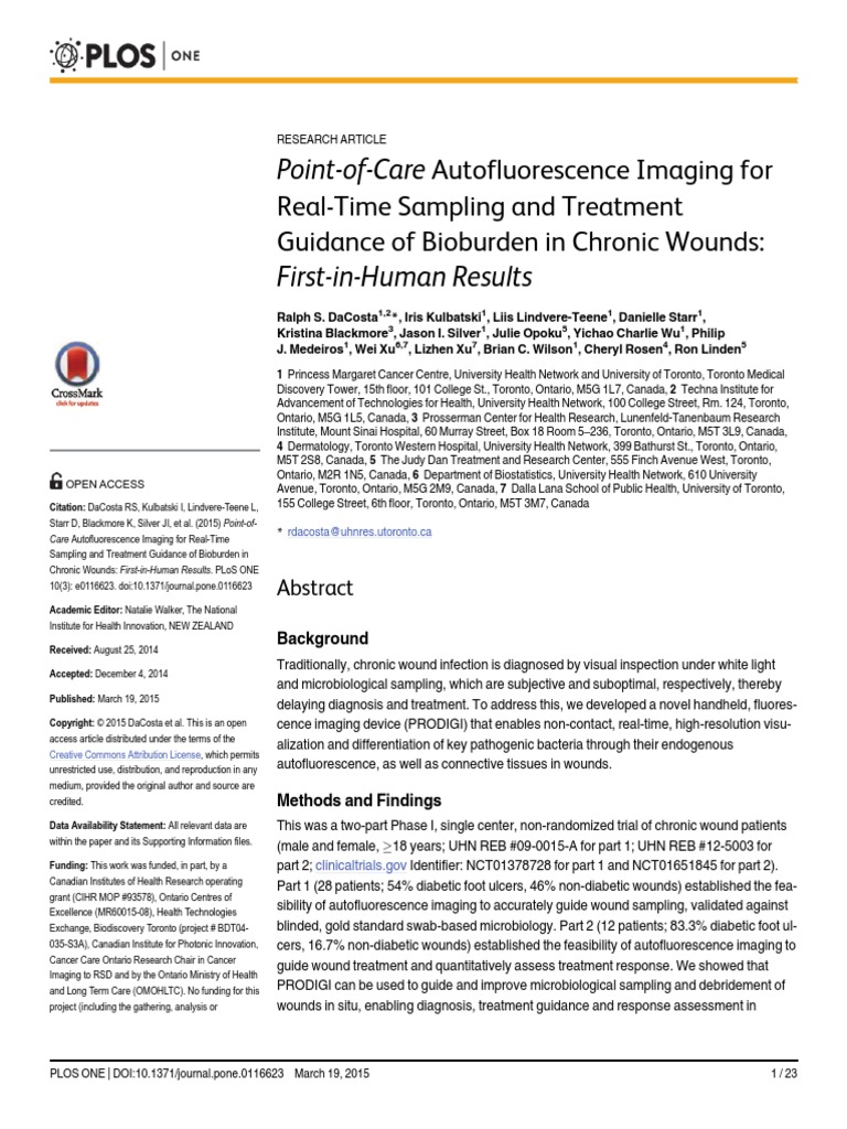 Bioburden in Chronic Wound | PDF | Wound | Methicillin Resistant ...