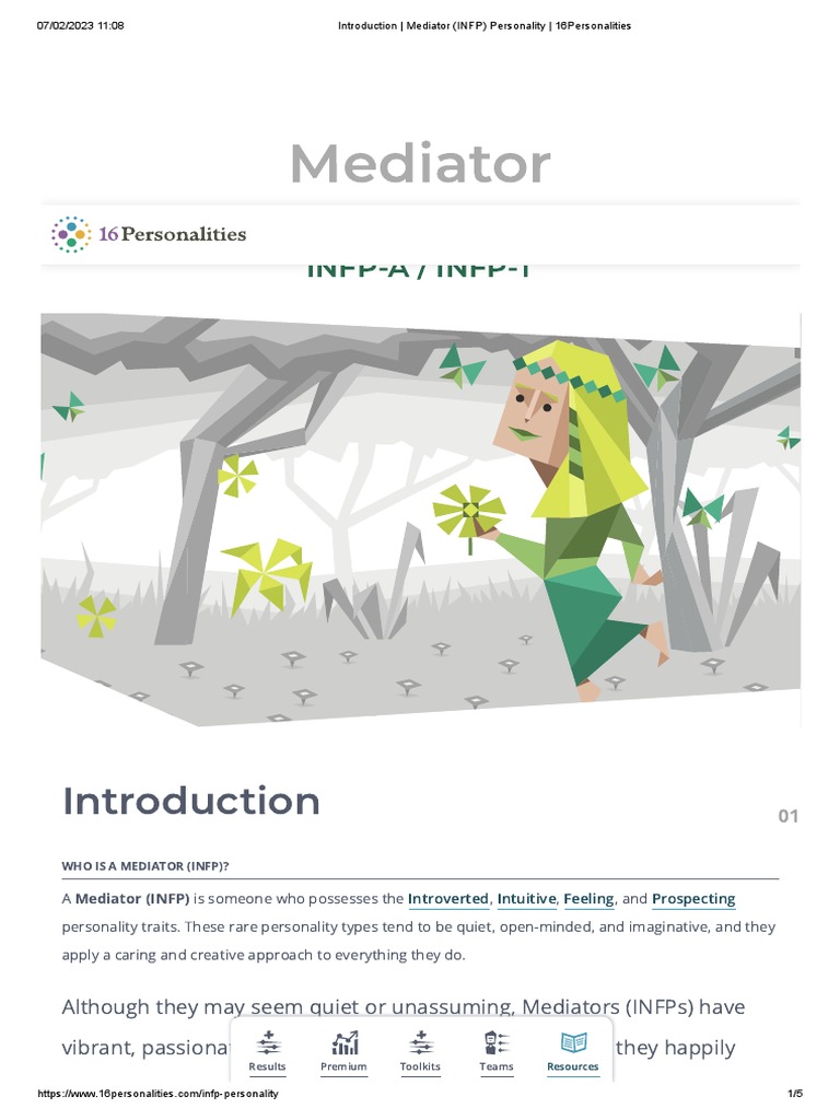 Introduction - Mediator (INFP) Personality - 16personalities | PDF ...